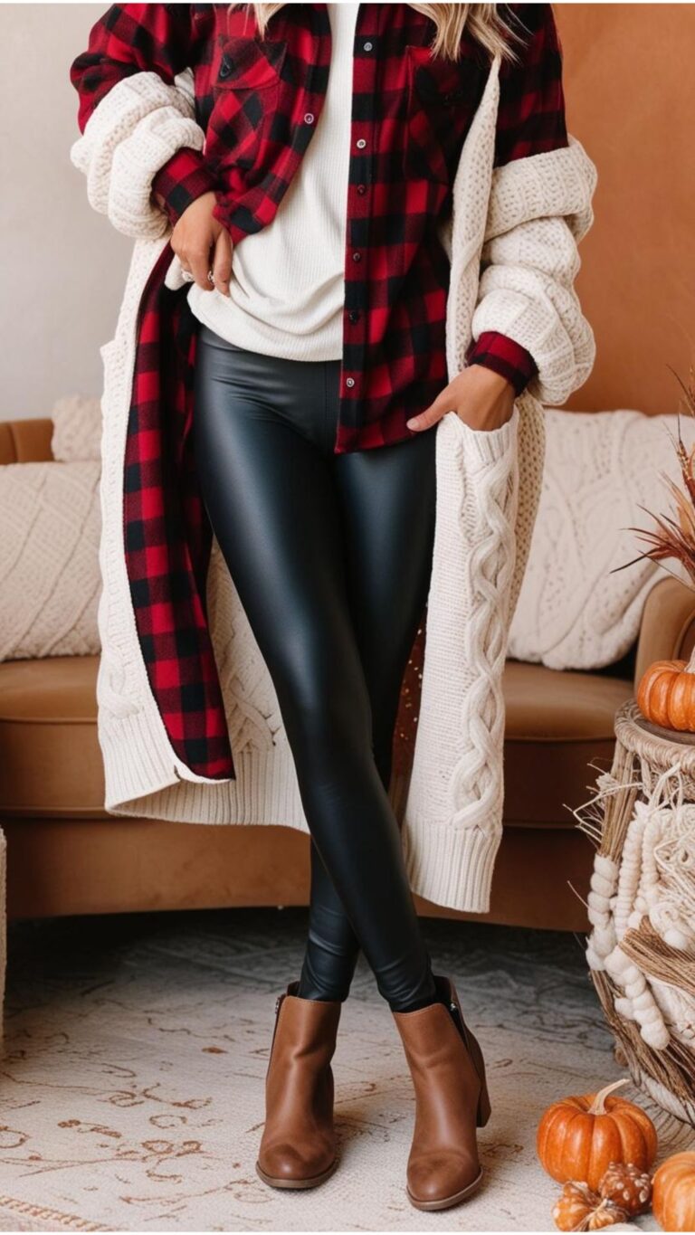 25+ Chic Black Leggings Outfit: Looks for Fall & Winter